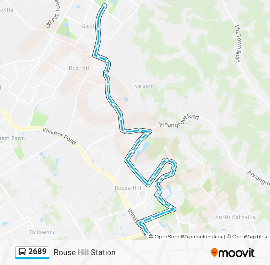 2689 Route: Schedules, Stops & Maps - Rouse Hill Station (Updated)