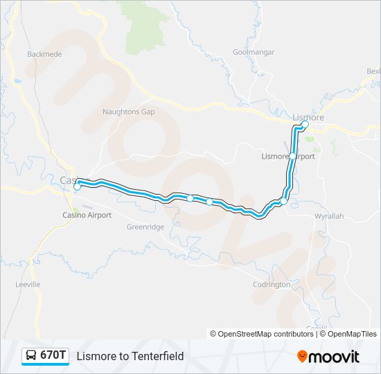 670t Route: Schedules, Stops & Maps - Casino (Updated)