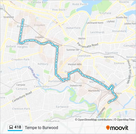 418 Route: Schedules, Stops & Maps - Tempe (Princes Highway) (Updated)