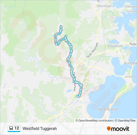 12 Route: Schedules, Stops & Maps - Westfield Tuggerah (Updated)