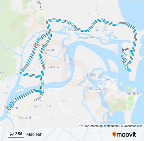 386 Route: Schedules, Stops & Maps - Maclean (Updated)