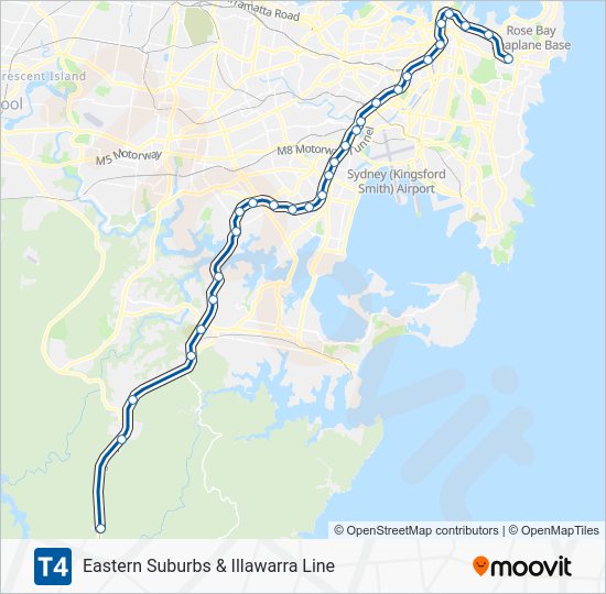 t4 Route: Schedules, Stops & Maps - Waterfall (Updated)