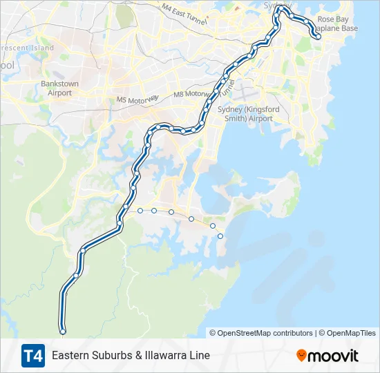 T4 Route: Schedules, Stops & Maps - Bondi Junction (Updated)