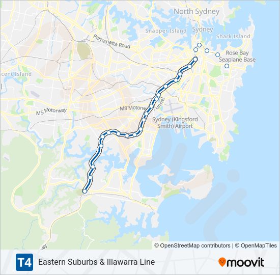 t4 Route: Schedules, Stops & Maps - Sutherland via Banksia (Updated)