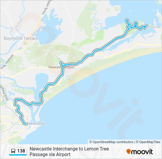 138 Route: Schedules, Stops & Maps - Newcastle Interchange, Stand B ...