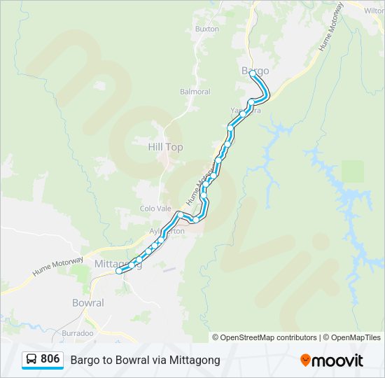 806 Route: Schedules, Stops & Maps - Mittagong (Updated)