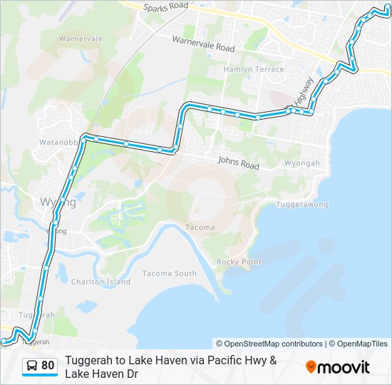 80 Route: Schedules, Stops & Maps - Lake Haven Centre (Updated)