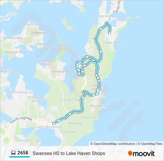2658 Route: Schedules, Stops & Maps - Lake Munmorah (Updated)