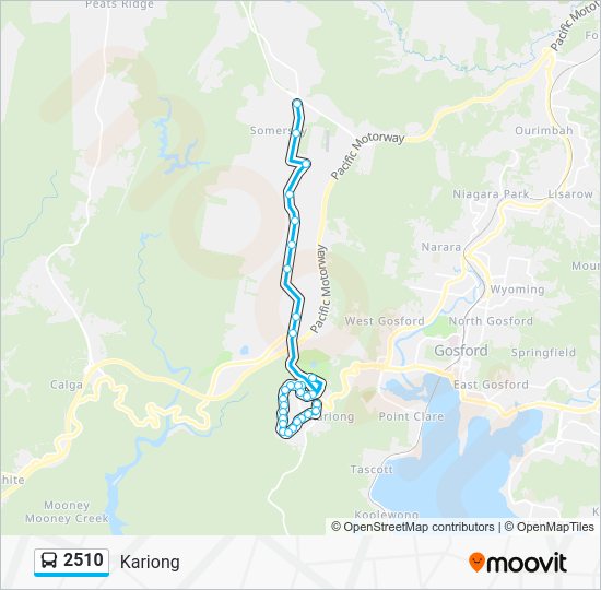 2510 Route: Schedules, Stops & Maps - Kariong (Updated)