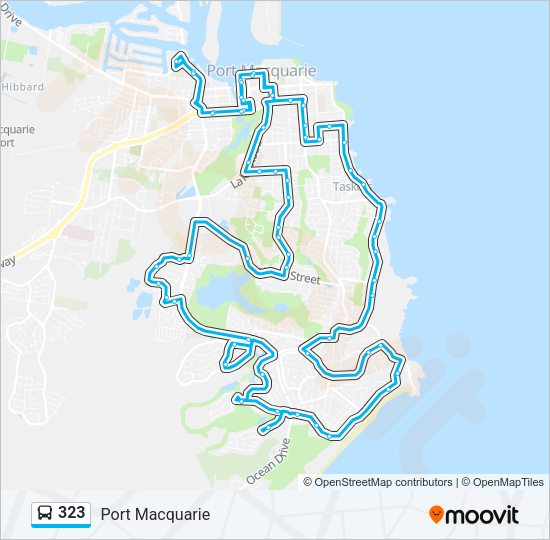 323 Route: Schedules, Stops & Maps - Port Macquarie (Updated)