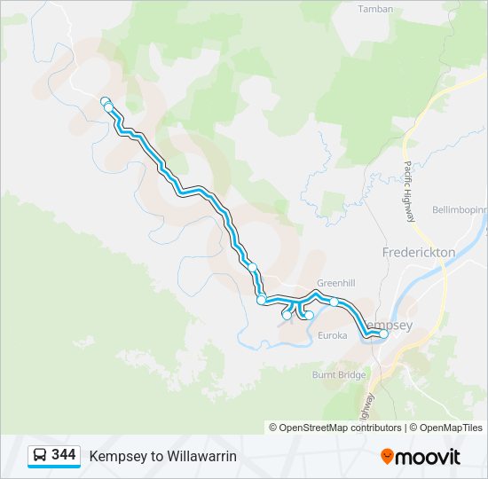 344 Route: Schedules, Stops & Maps - Deep Creek (Updated)