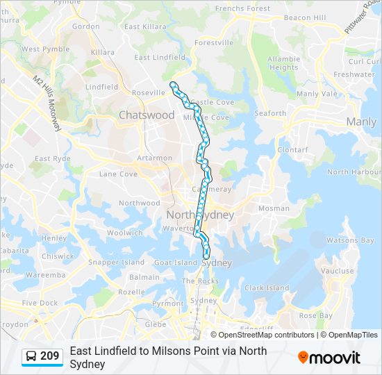 209 Route: Schedules, Stops & Maps - East Roseville (Updated)