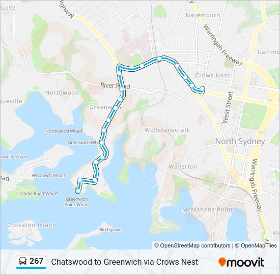 267 Route: Schedules, Stops & Maps - Crows Nest (Updated)