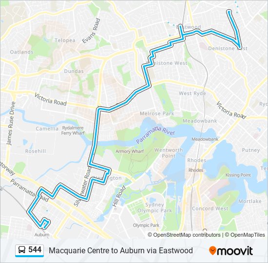 544 Route: Schedules, Stops & Maps - Auburn (Updated)