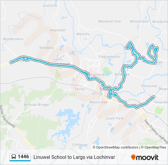 1446 Route: Schedules, Stops & Maps - Largs (Updated)