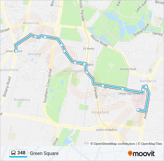348 Route: Schedules, Stops & Maps - Green Square (Updated)