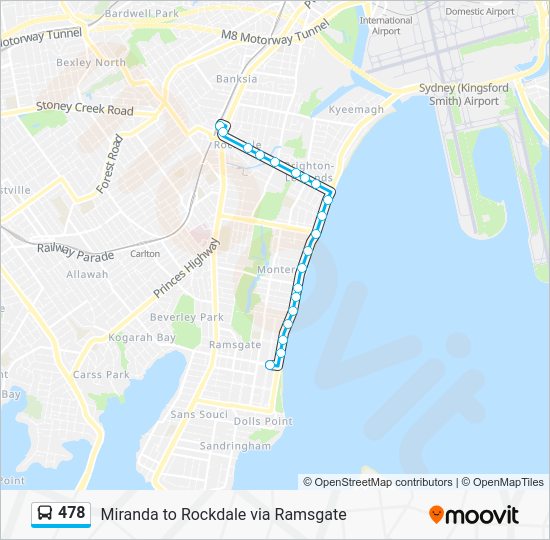 478 Route: Schedules, Stops & Maps - Ramsgate (Updated)