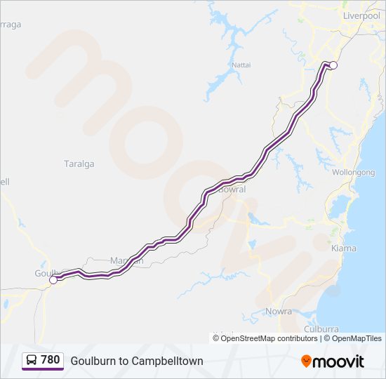780 Route: Schedules, Stops & Maps - Campbelltown (Updated)