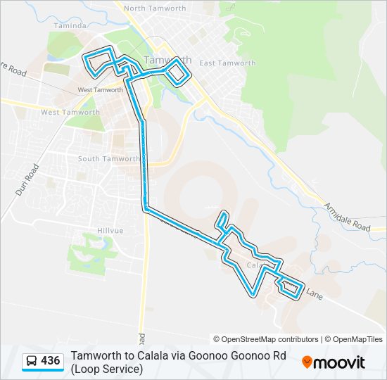 436 Route: Schedules, Stops & Maps - Tamworth (Updated)