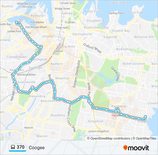 370 Route: Schedules, Stops & Maps - Coogee (Updated)