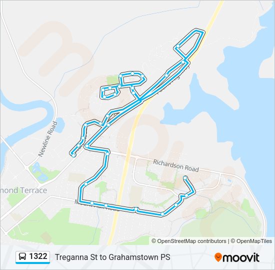 1322 Route: Schedules, Stops & Maps - Grahamstown PS (Updated)