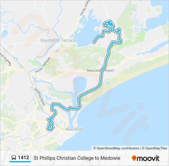 1412 Route: Schedules, Stops & Maps - Medowie (Updated)