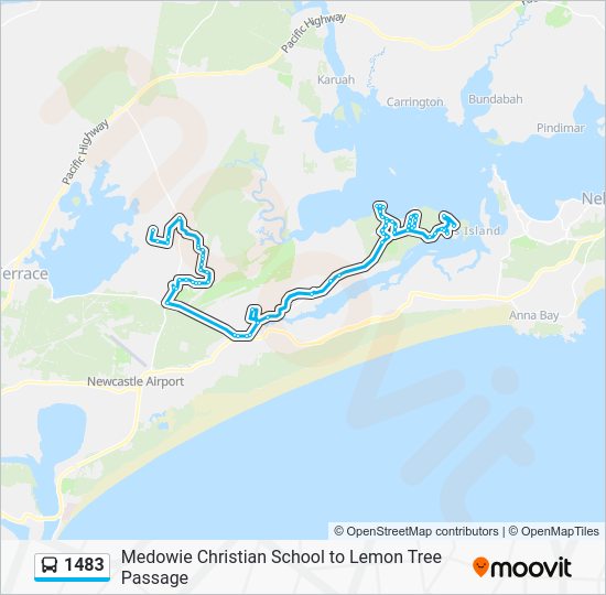 1483 Route: Schedules, Stops & Maps - Lemon Tree Passage (Updated)
