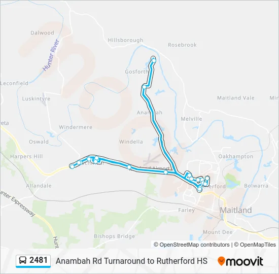 2481 Route: Schedules, Stops & Maps - Rutherford HS (Updated)
