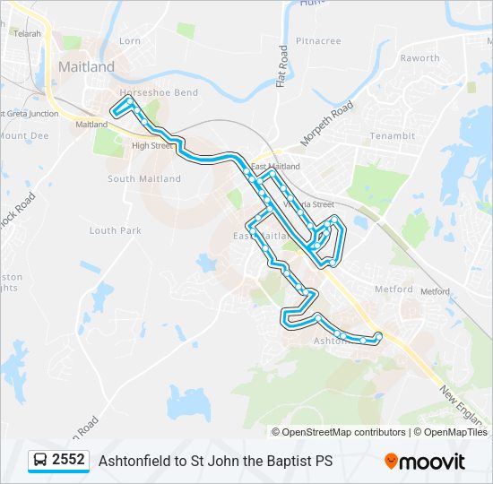 2552 Route: Schedules, Stops & Maps - East Maitland PS (Updated)