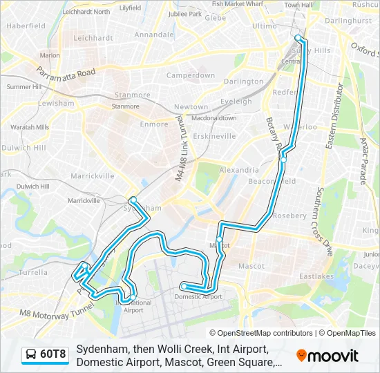 60T8 Route: Schedules, Stops & Maps - Sydenham (Updated)