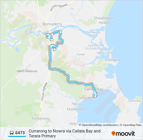 S473 Route: Schedules, Stops & Maps - Nowra Schools (Updated)