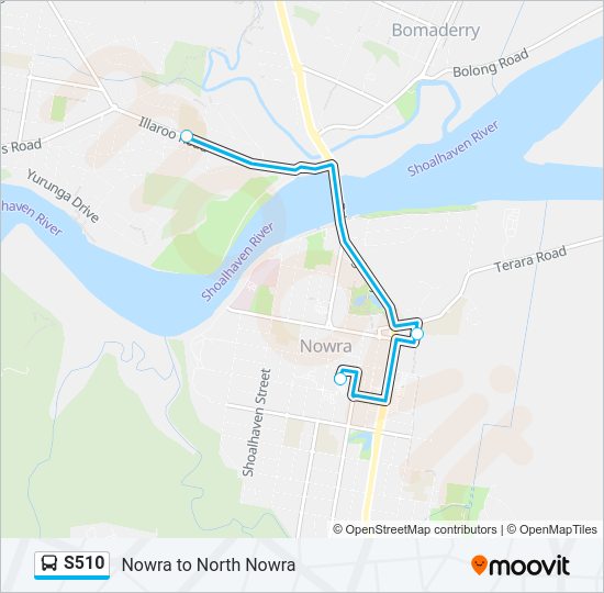 S510 Route: Schedules, Stops & Maps - Nowra Schools (Updated)