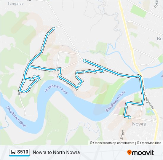 s510 Route: Schedules, Stops & Maps - North Nowra (Updated)