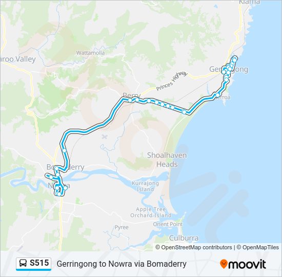 S515 Route: Schedules, Stops & Maps - Nowra Schools (Updated)