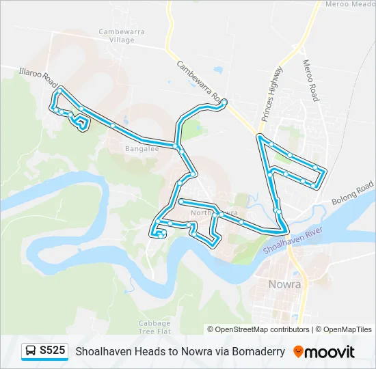 S525 Route: Schedules, Stops & Maps - Cambewarra (Updated)