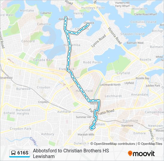 616S Route: Schedules, Stops & Maps - Chiswick (Updated)