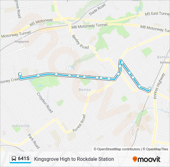 641S Route: Schedules, Stops & Maps - Rockdale Stn (Railway St) (Updated)