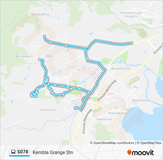 s078 Route: Schedules, Stops & Maps - Kembla Grange Stn (Updated)