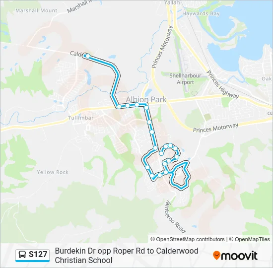 S127 Route: Schedules, Stops & Maps - Calderwood Cc (Updated)