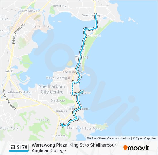 s178 Route: Schedules, Stops & Maps - Warrawong (Updated)