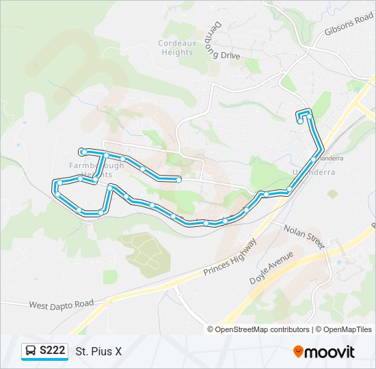 S222 Route: Schedules, Stops & Maps - St. Pius X (Updated)