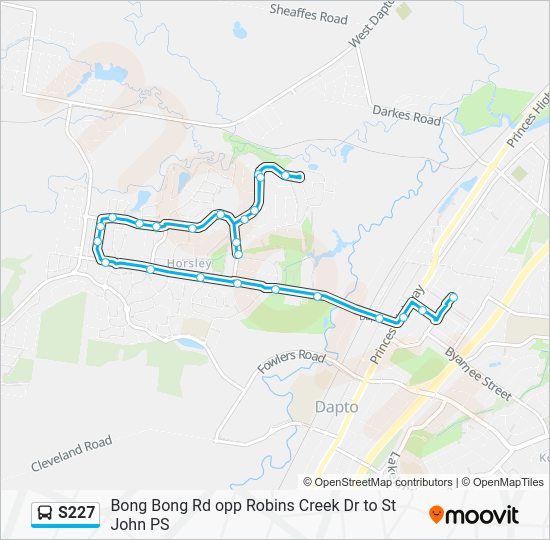 S227 Route: Schedules, Stops & Maps - Horsley (Updated)