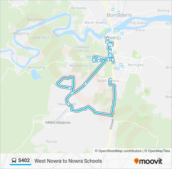 S402 Route: Schedules, Stops & Maps - Nowra Schools (Updated)