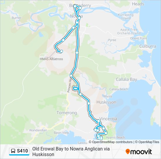 S410 Route: Schedules, Stops & Maps - Nowra Anglican (Updated)