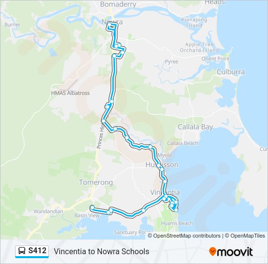 S412 Route: Schedules, Stops & Maps - Nowra (Updated)