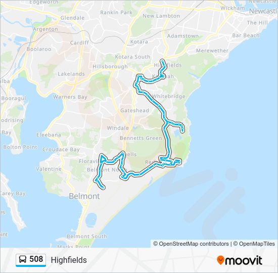 508 Route: Schedules, Stops & Maps - Belmont Cc (Updated)