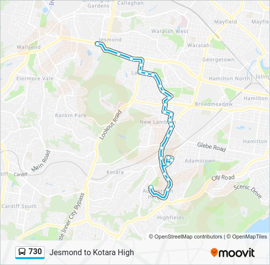 730 Route: Schedules, Stops & Maps - Kotara HS (Updated)