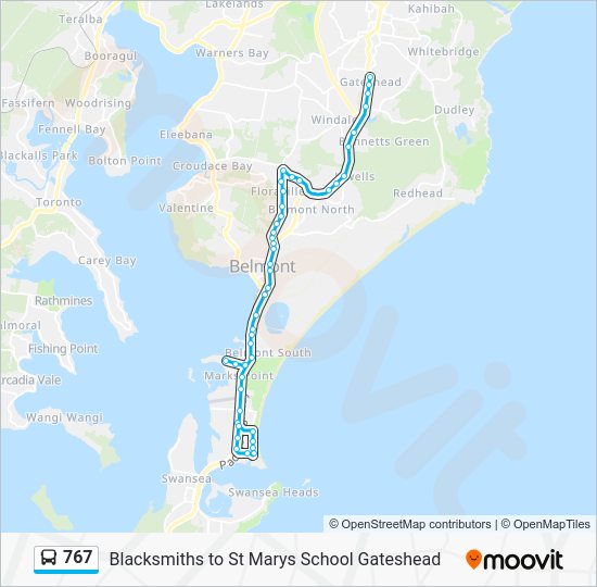 767 Route: Schedules, Stops & Maps - St Marys HS (Updated)