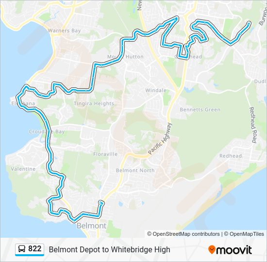 822 Route: Schedules, Stops & Maps - Whitebridge HS (Updated)