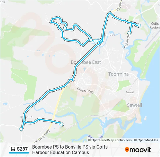 S287 Route: Schedules, Stops & Maps - Bonville PS (Updated)